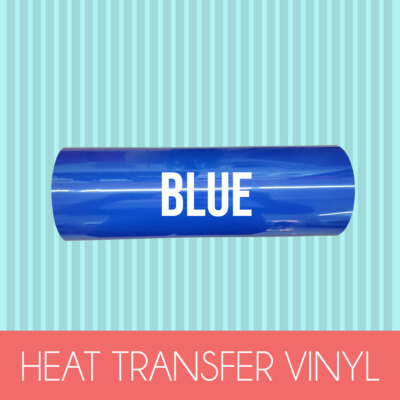Heat Transfer Vinyl Roll PU Lettering Film Iron On Textile BLUE 12"x5 ...
