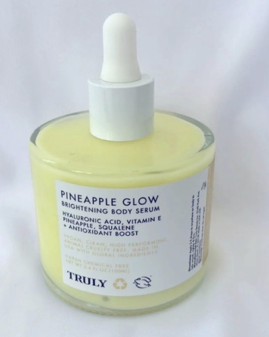 Truly Pineapple Glow Brightening Body Serum Vitamin E Antioxidant Boost ...