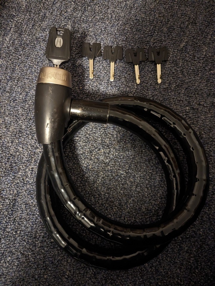 Onguard lock / chain / cable 48"-51" and about .50"-.75" thick with 5 ...