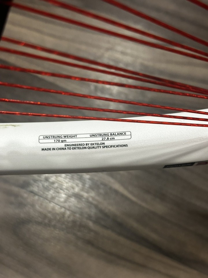EKTELON RACQUETBALL RACQUET O3 WHITE 170 ESP 3800 Small Handle 03 ...