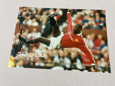 ANDREW 'ANDY' COLE Manchester United signed Foto 20x29 Autogramm ...
