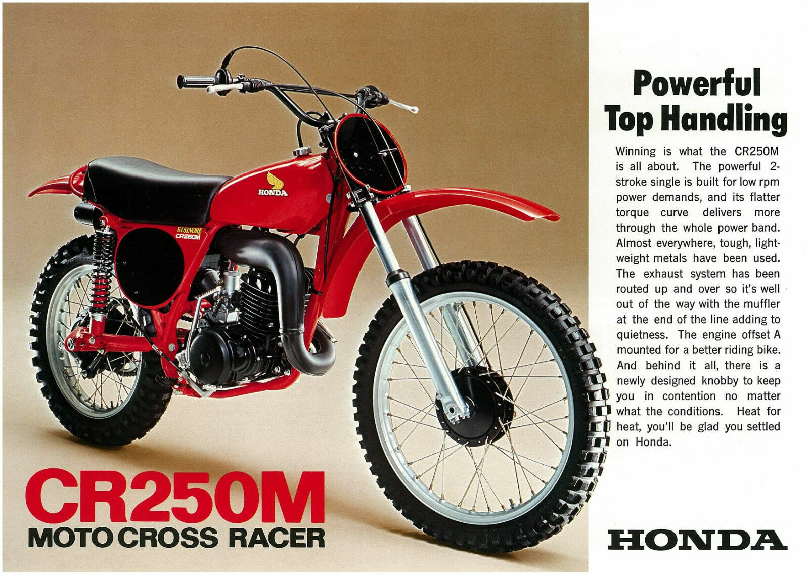 LICENSED HONDA VINTAGE 1976 CR250M Elsinore Tank Wing Decal Stickers ...