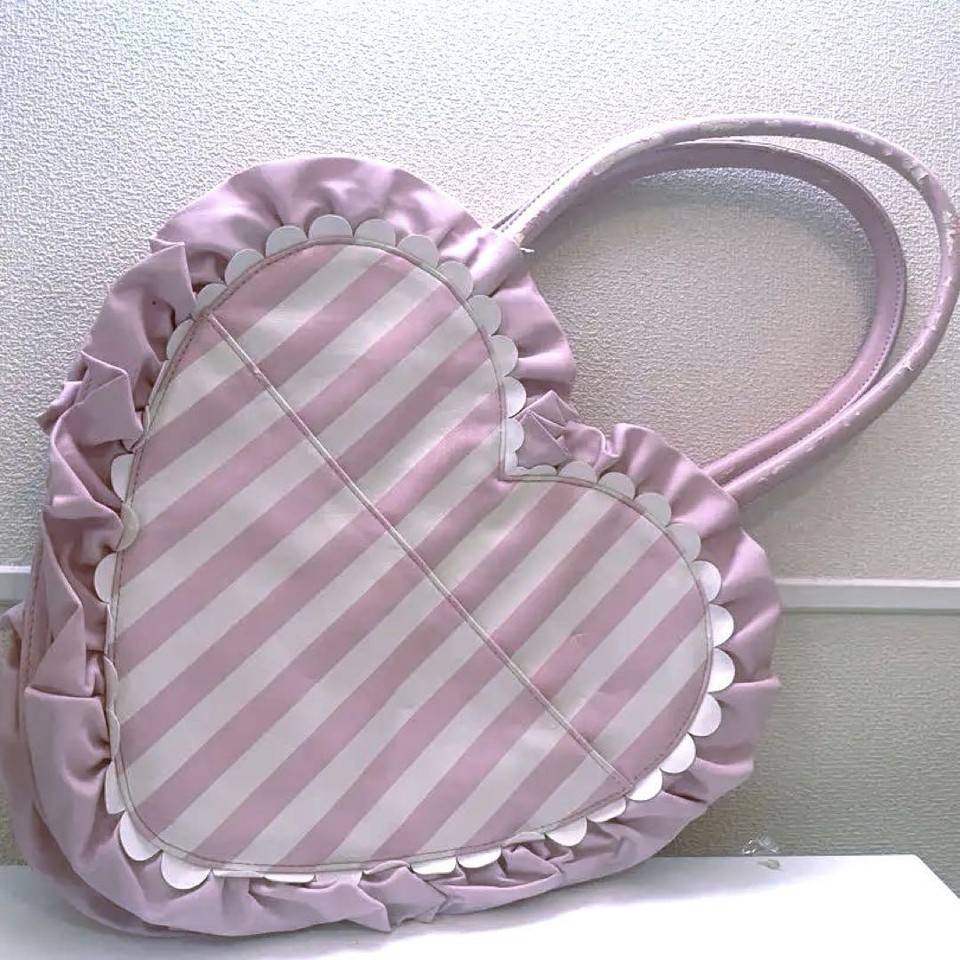 Vintage Angelic Pretty Melody Toys Striped Handbag Pink | eBay