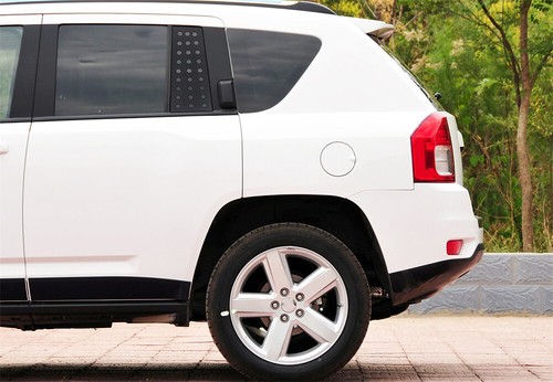Alloy Black Rear Small Window Glass Plate Panel Cover For Jeep Compass ...