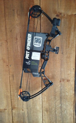 BEAR PATHFINDER COMPOUND BOW 26" AXLE -AXLE 29# BLACK | eBay