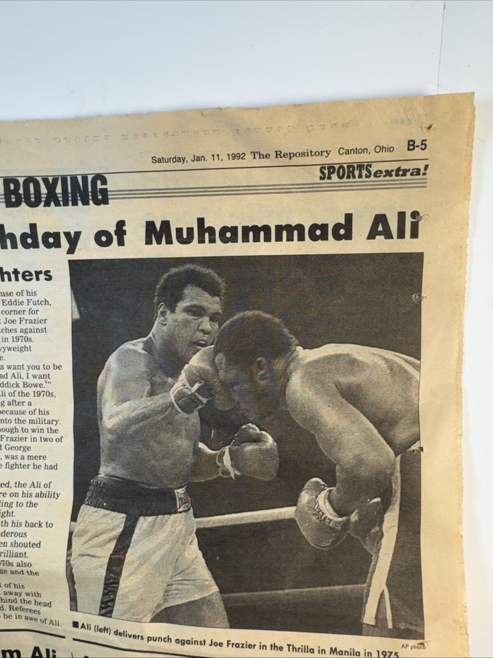 Muhammad Ali Sports Extra Special Edition newspaper 1992 Ali 50th ...