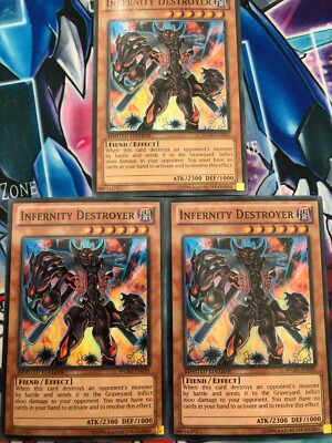 Yugioh Infernity Destroyer WGRT-EN030 Super Rare Mint Condition x3 | eBay