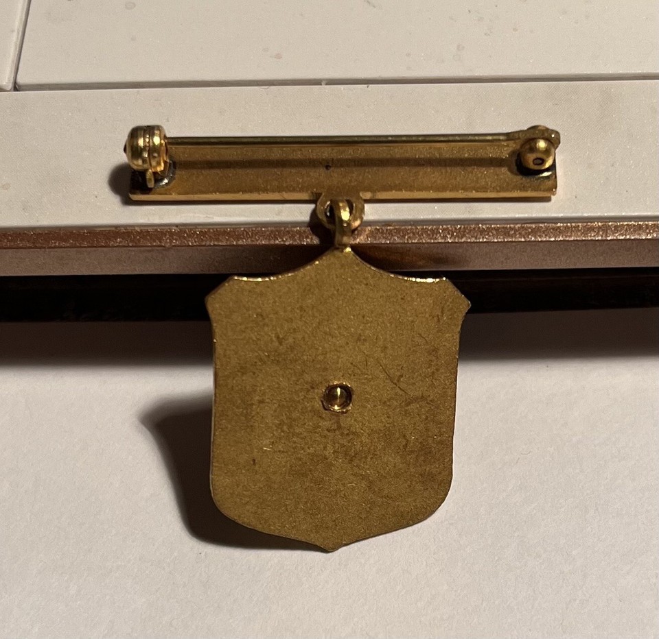 Vintage Marine Corps League Auxiliary Pin Blue Enamel Gold Tone Lapel ...
