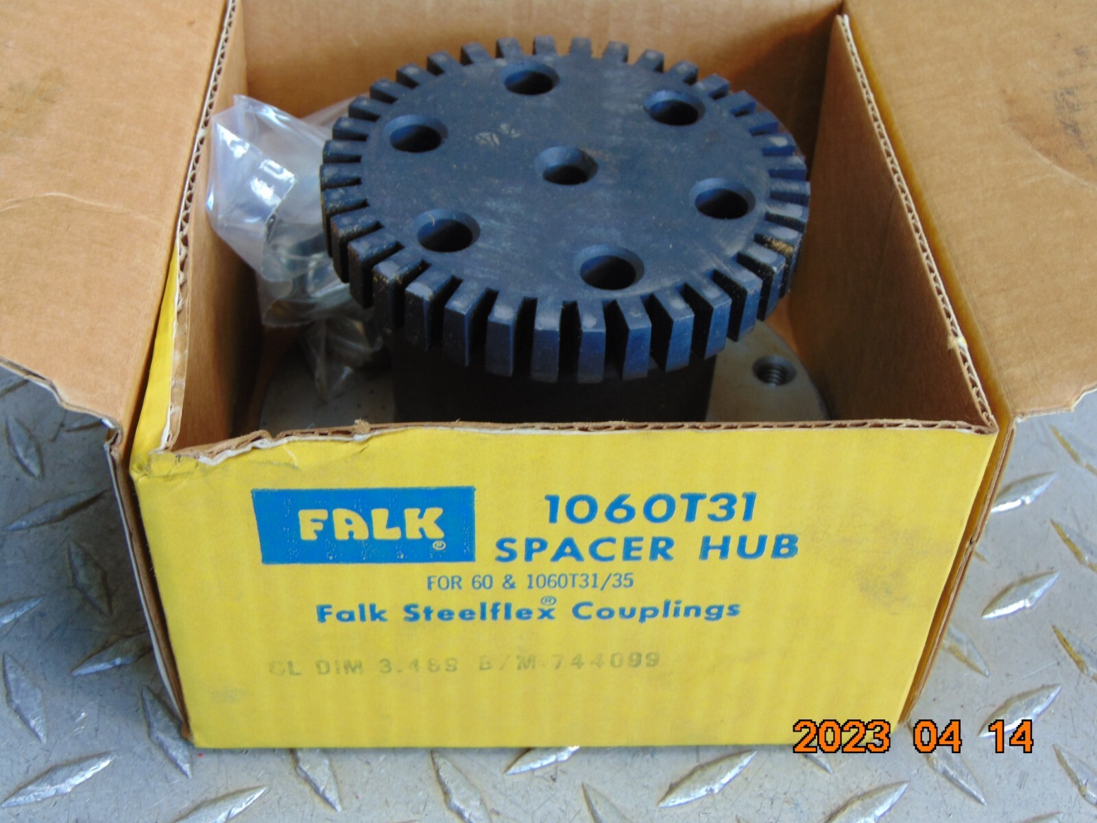 FALK 1060T31 SPACER HUB CL DIM 3.470 BM 744099 J31 for 60 & 1060T31/35 ...