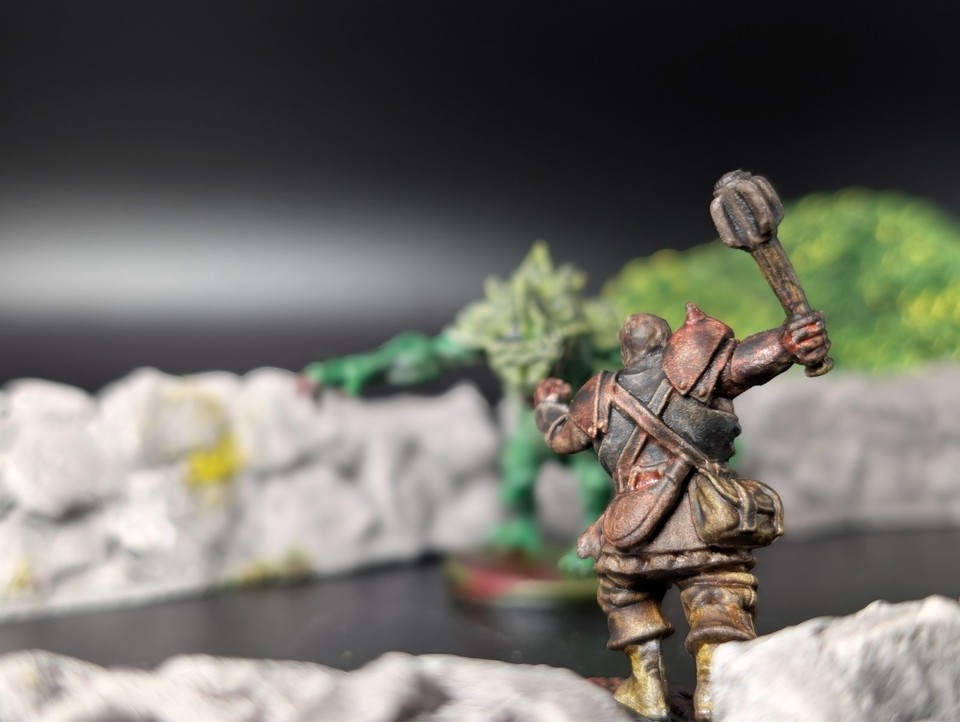 Well painted ruthless Reaper mercenary with mace d&d fantasy miniature ...