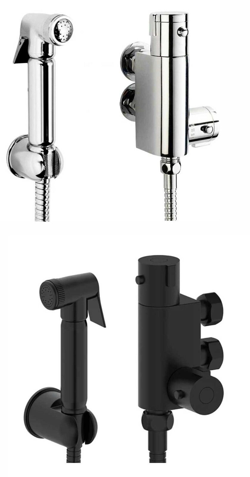 Douche Bidet Shattaf Chrome Black Muslim Shower Spray Brass ...