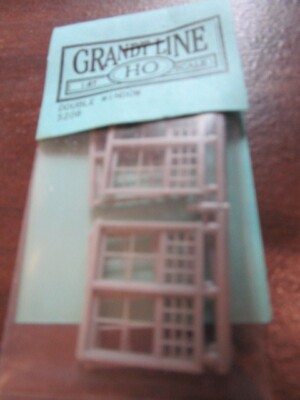 Grandt Line HO #5208 DOUBLE WINDOW DOUBLE HUNG-32 LIGHT 35 x 48 ...