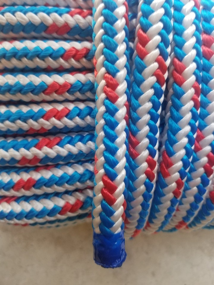 1/2" x 100' Arborist tree climbing rope 16 strand braided !! FREE ...