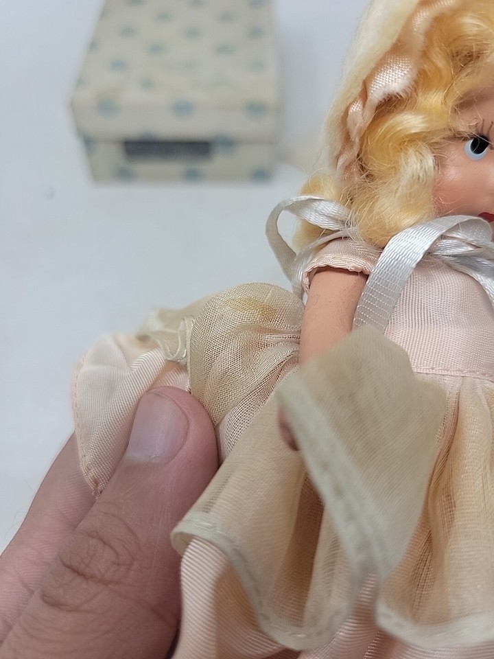 Nancy Ann Doll #130 Dainty Dolly Pink And Blue W/ Box And Arm Tag | eBay