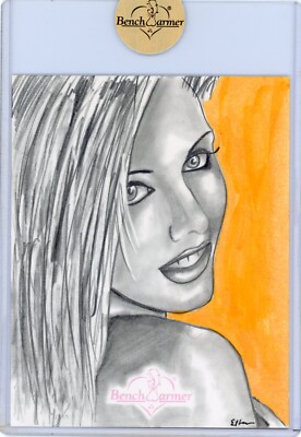 2007 BENCHWARMER BUFFY TYLER JUMBO SKETCH CARD BY ESTEBAN | eBay