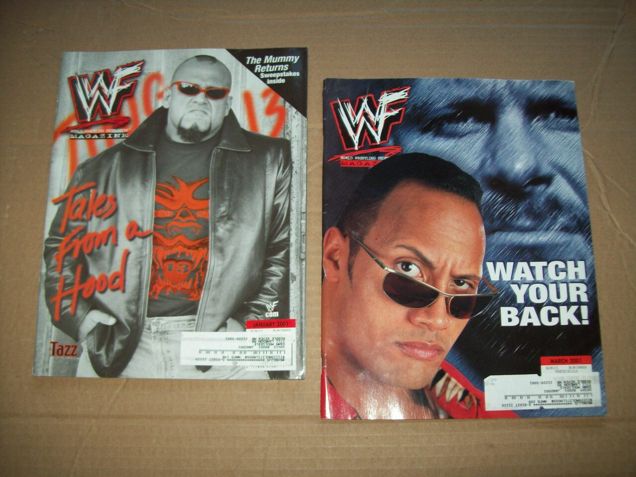 *2 WWF Magazine 2001 STONE COLD STEVE AUSTIN WcW AEW WWE THE ROCK ...