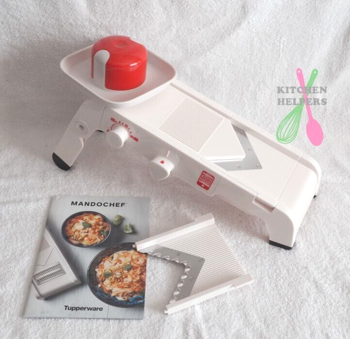 Tupperware Mando Chef Food Slicer / Cutter Mandoline with Matt & Book ...