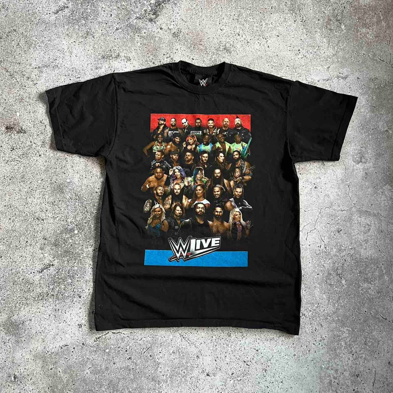 Rare WWE RAW Wrestling SmackDown logo t-shirt spell-o… - Gem