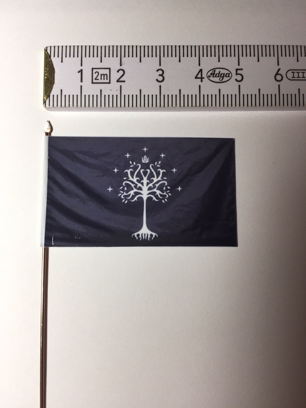 728) 1x 25mm 28mm LOTR Lord Of The Rings GONDOR Flag Grey NEW No.1 | eBay