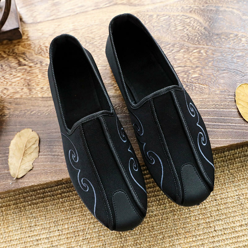 Spring Men Casual Tang Suit Hanfu Embroidered Shoes Chinese Style Retro ...