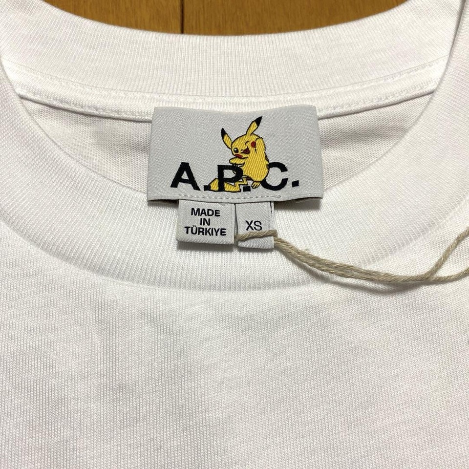 APC Pokémon T-Shirt White XS Unisex Cotton Logo Collectible Used | eBay