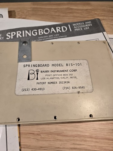 Springboard Prototyping Electronics Board BIS-101 Barry Instrument USA | eBay