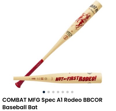 New COMBAT SPEC A1 Not my First Rodeo 34/31 (-3) BBCOR Baseball Bat | eBay