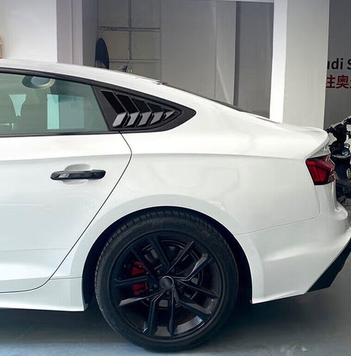 For Audi A5 S5 RS5 2017-2023 Shiny Black Side Rear Window Triangle ...