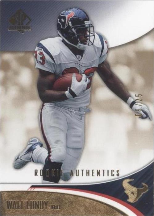 2006 SP Authentic - Rookie Authentics Wali Lundy #120 Gold /25 (RC) for ...