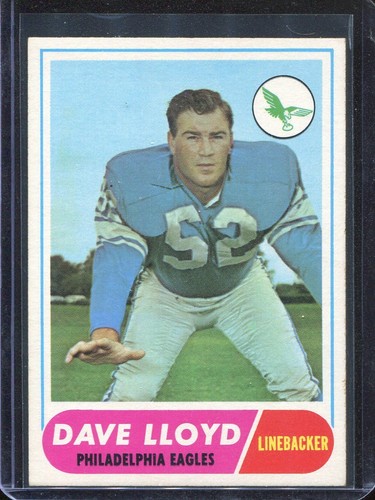 1968 Topps Football # 84 Dave Lloyd (NM-MT) Near Mint to Mint | eBay