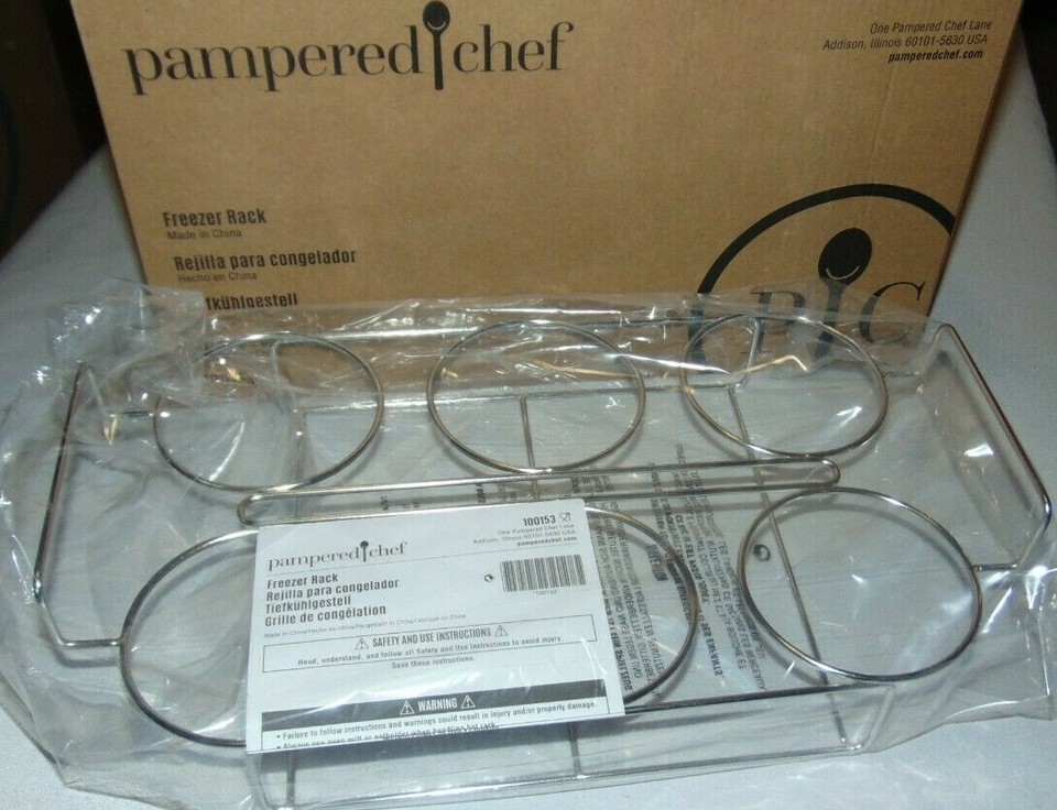 NEW in Box PAMPERED CHEF Extra Freezer Bowl Rack # 100153 NO Bowls | eBay