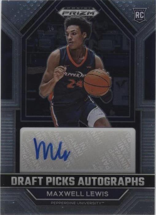 2023 Panini Prizm Draft Picks - Draft Picks Autographs Maxwell Lewis # ...