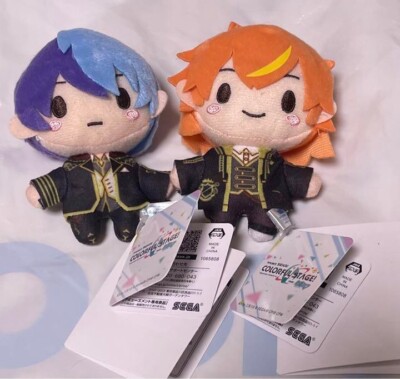 Project Sekai Plush Mascot Akito Shinonome & Toya Aoyagi Set Height 3.9 ...