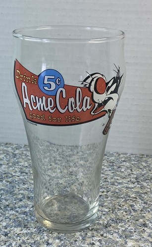 Vtg Looney Toons Sylvester Cat Acme Cola Glass-1993-6 1/2” Warner ...