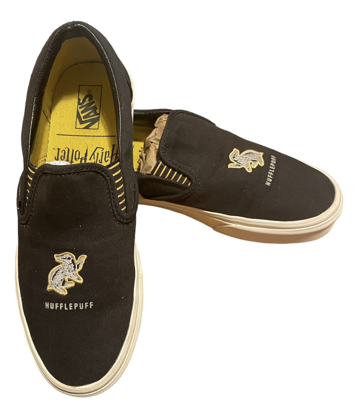 Vans Harry Potter Limited Edition Hufflepuff Slip-Ons… - Gem
