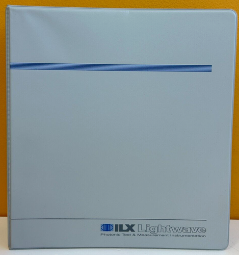 ILX Lightwave Corp. 70024409 2000 7900B Fiber Optic System Instruction ...