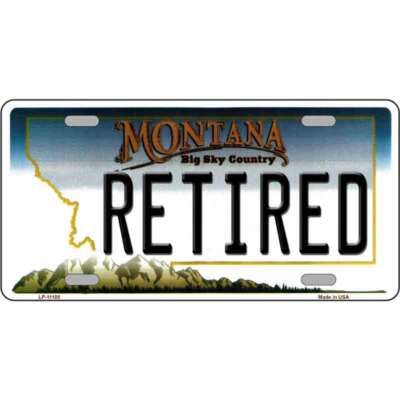 Retired Montana Novelty Metal Vanity License Plate Tag LP-11105 | eBay