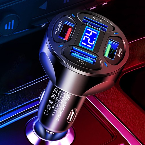 66W Car Charger Heat-resistance Charger Adapter for Family Travel ...