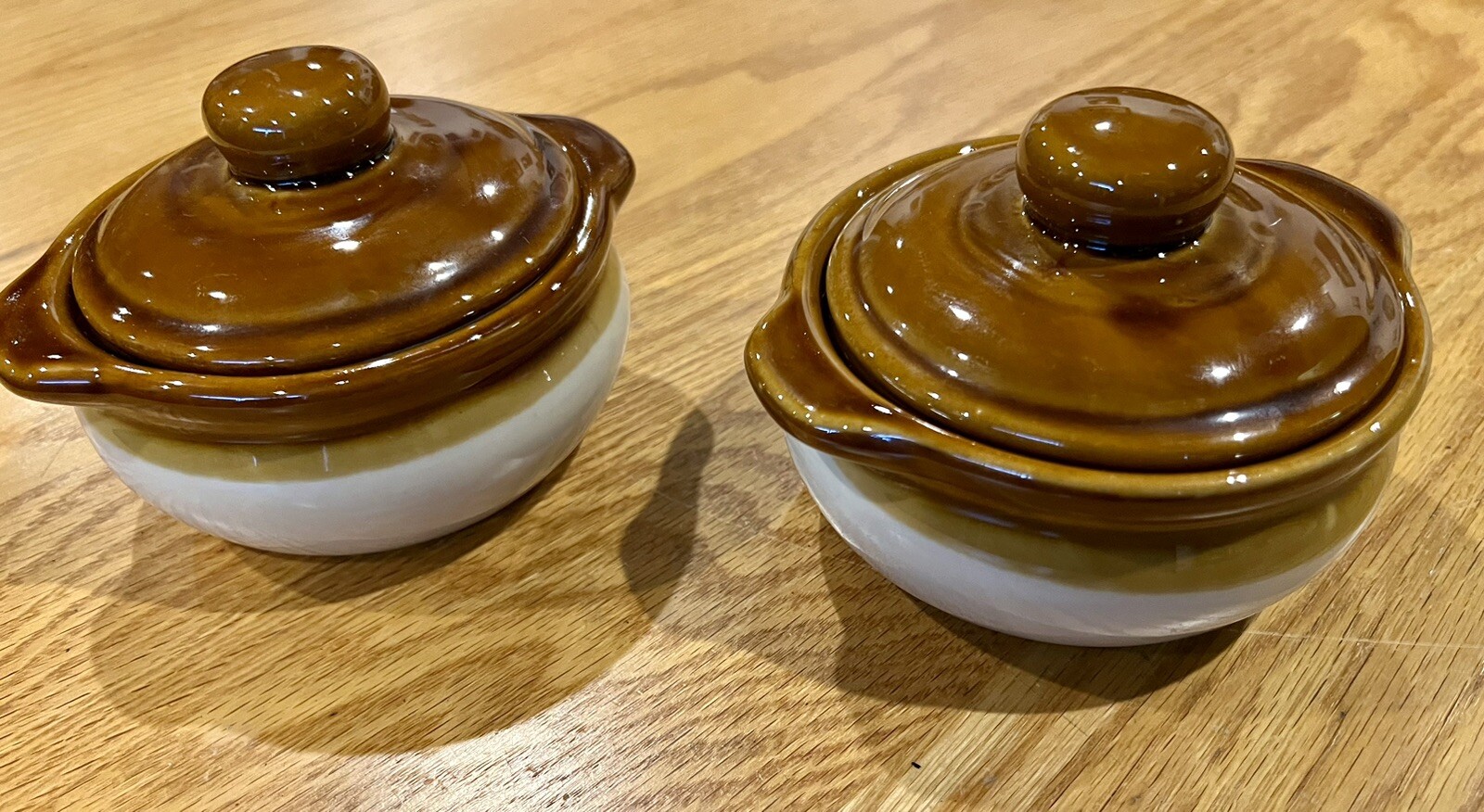 Vintage Le Gourmet Chef Stoneware Set of 2 Soup/Bean Crocks w/Lids | eBay