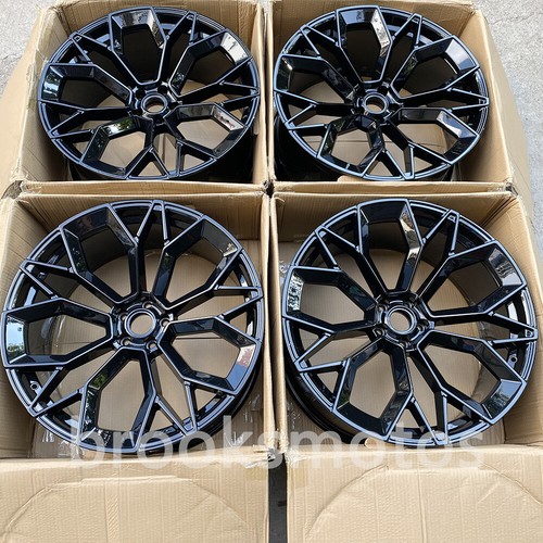 21" NEW GLOSS BLACK STYLE WHEELS RIMS FITS FOR 2019+ BMW X3 G01 X4 G02 ...