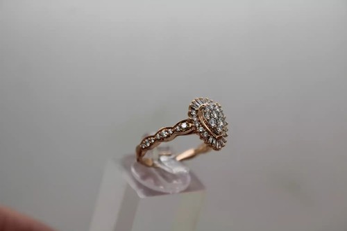 14k R.G. MARILYN MONROE COLLECTION .62 ctw DIAMOND HALO sz 8 | eBay