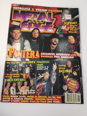 Metal Edge Magazine JUNE 2000 W/ Posters - Metallica + Stained + Dope ...