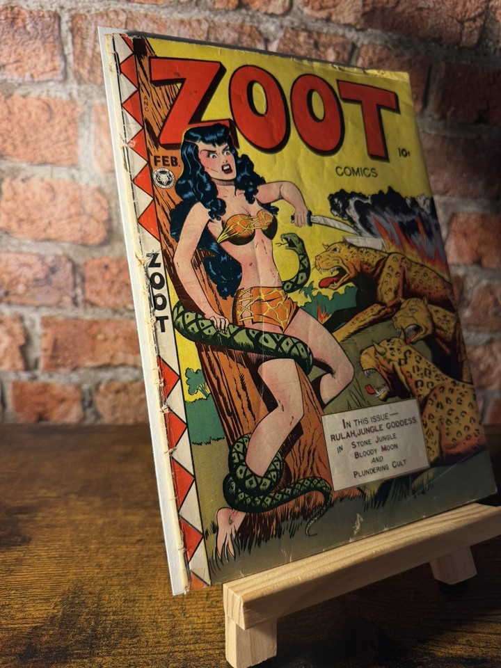 Zoot Comics 13 1948 VG Vintage Golden Age Rulah Jungle Goddess | eBay