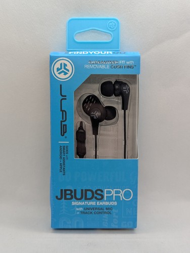 JLAB JBuds Pro Signature Earbuds w/Universal MIC + Track Control (Black ...