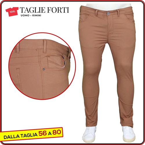 PLUS SIZE men's summer trousers in stretch cotton from 54 to 88 Maxfort ...