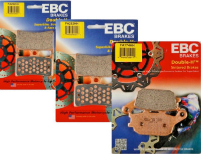3SETS EBC HH Front/Rear Brake Pads Yamaha FZ6 R6 FZ07 MT07 - FA252HH ...