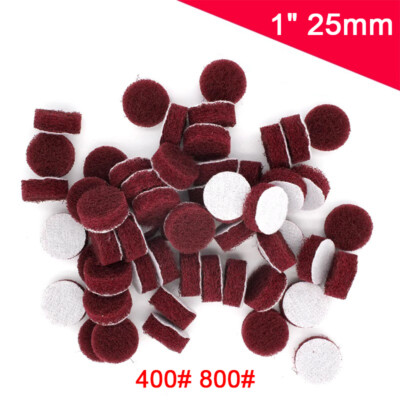 1 inch 25mm Scouring Pad Abrasive Cleaning Cloth Red Hook Loop Discs ...