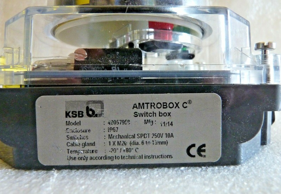 KSB 42057958 Limit Switch AMTROBOX Actuators ACTAIR DYNACTAIR Open ...