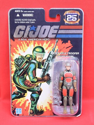 GI Joe 25th Anniversary Laser Rifle Trooper Flash Figure NEW on Card ...