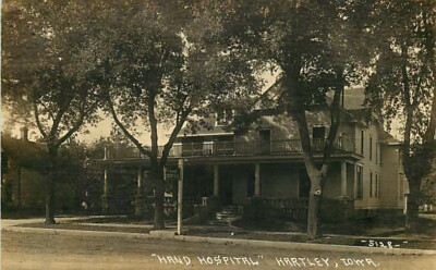 Real Photo Postcard Hand Hospital, Hartley, Iowa - used in 1917 | eBay